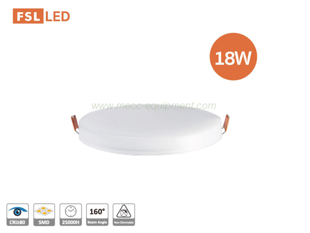 Fsl Led Recessed Downlight (Edgeless) 3000K /18W (เอฟเอสแอล โคมไฟแอลอี ...