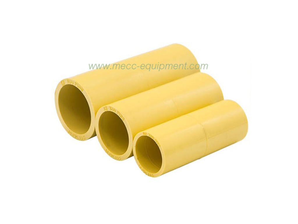 MECC PVC SOCKET COUPLING Yellow /40mm. (ข้อต่อพีวีซีชนิดตรงสำหรับร้อย ...