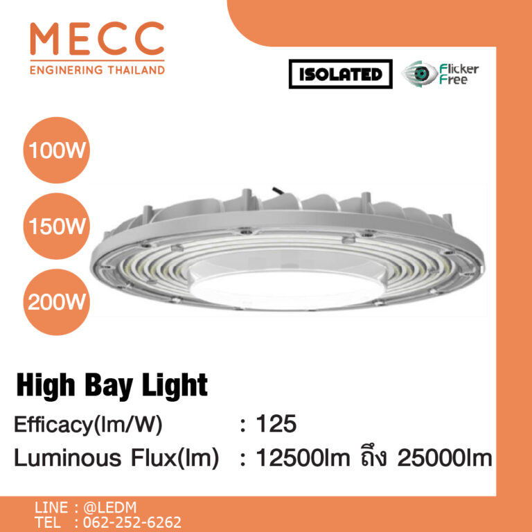 High Bay Light Model MHB-Series B - MECC LIGHTING