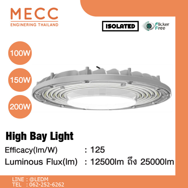 High Bay Light Model MHB-Series B - MECC LIGHTING