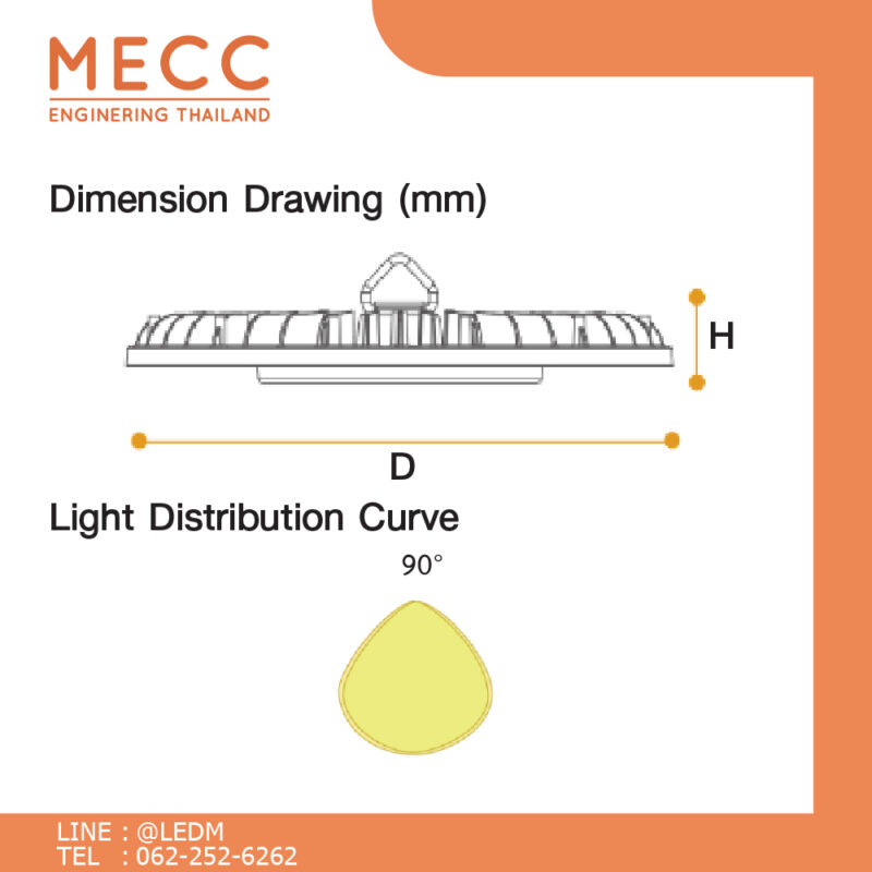 High Bay Light Model MHB-Series B - MECC LIGHTING